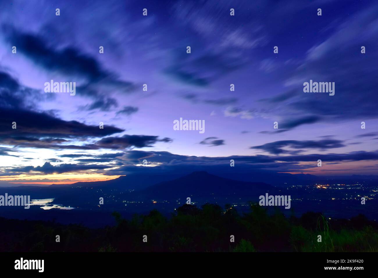 The viewpoint at the mountain in the Phu Pa por Fuji atmosphere at ...