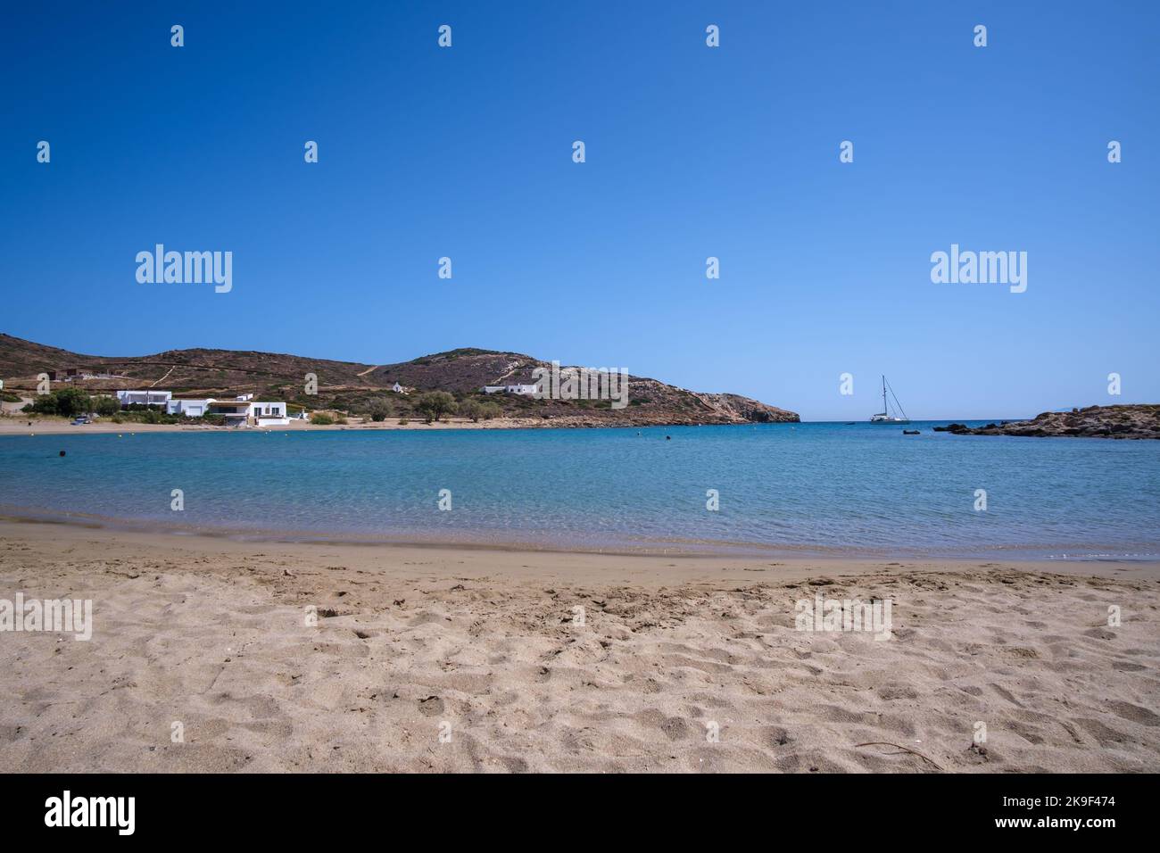 Ios, Greece - September 10, 2022 : The dream beach of Manganari in Ios ...