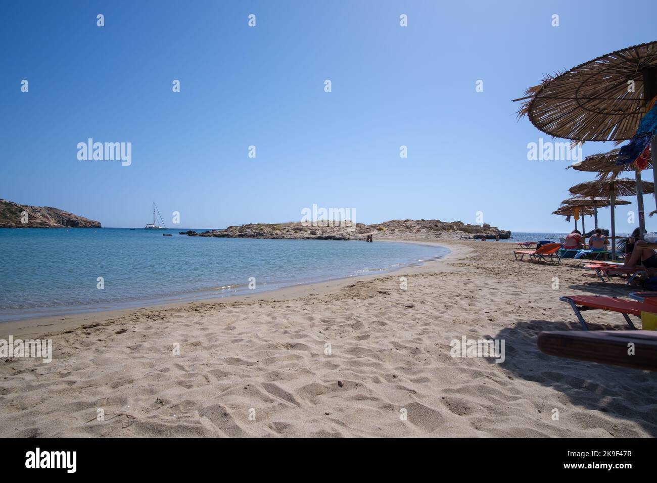 Ios, Greece - September 10, 2022 : The dream beach of Manganari in Ios ...