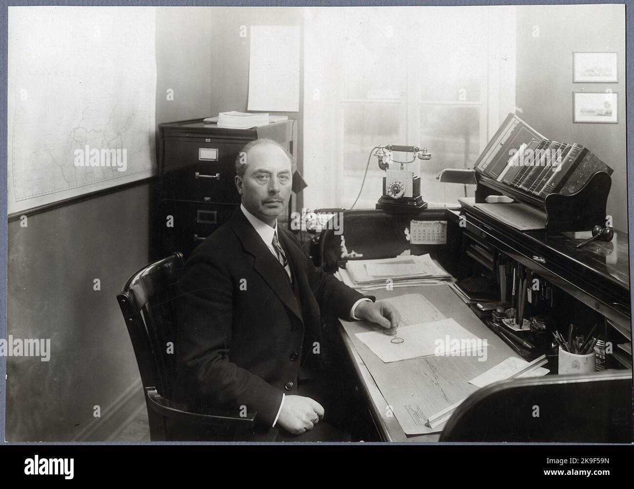 CEO/ Major Åke K F Wiman. Halmstad - Nässjö Railway, HNJ Stock Photo ...