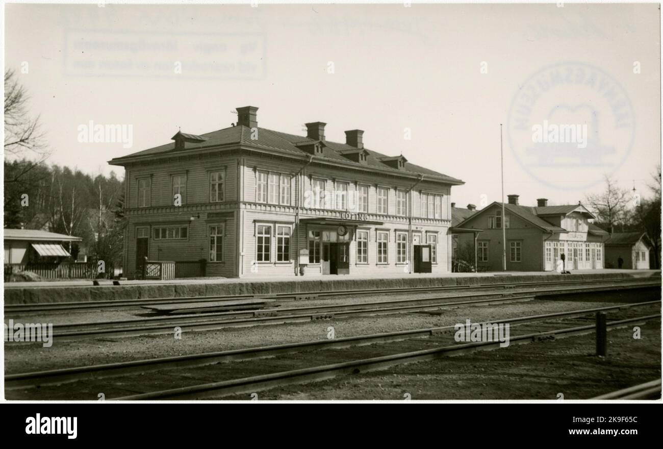 The station opened for traffic 1875-12-07. In 1939, the station house ...