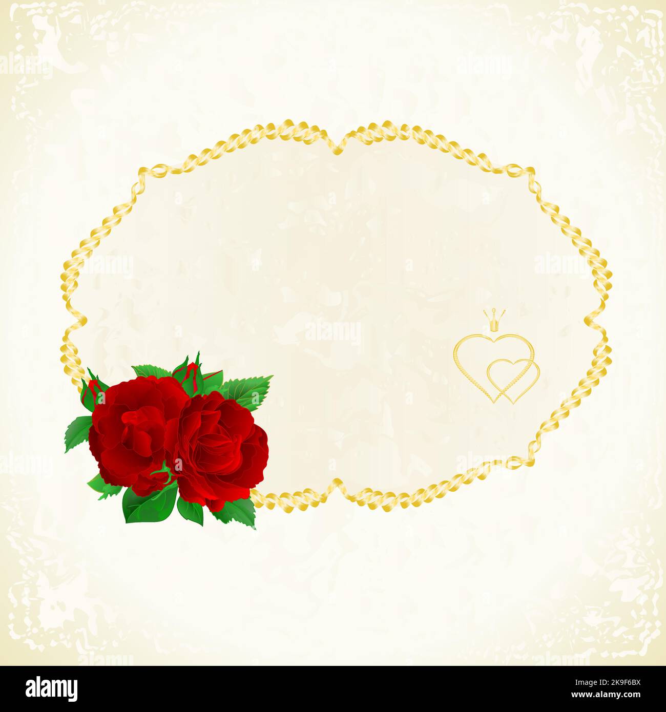 Label with purple roses floral festive background vintage vector ...