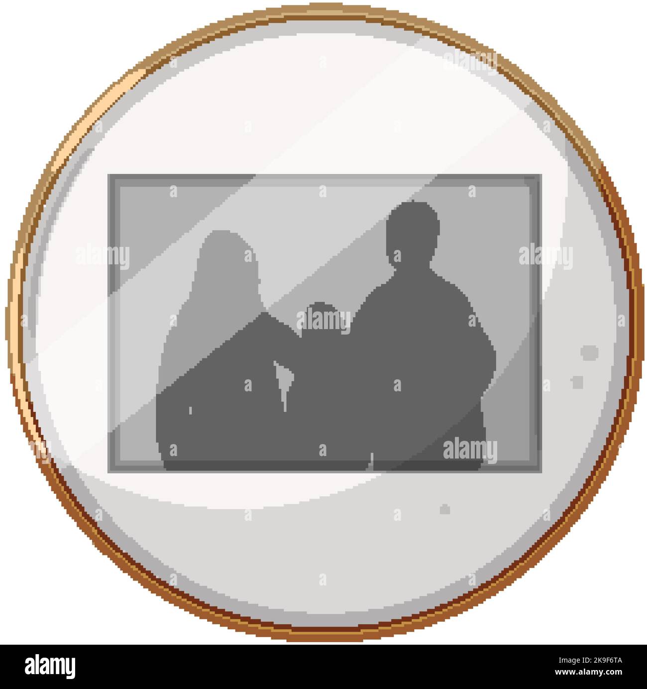 art photo frame cartoon vector illustration Stock Vector Image & Art ...