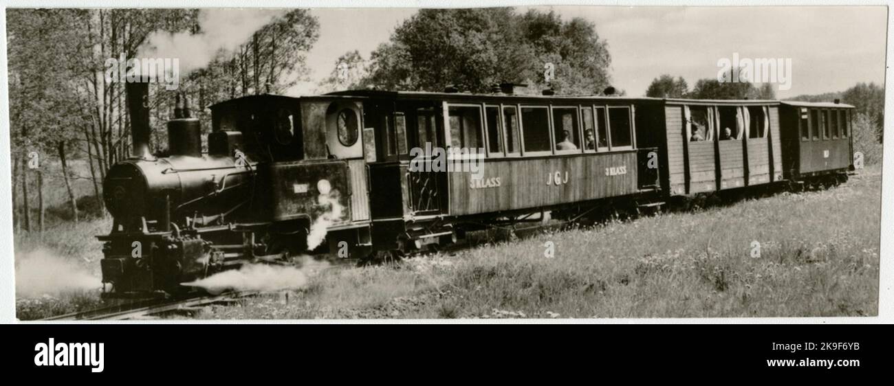 Jönköping - Gripenbergs Railways, JGJ Ånglok 3. Nimil track trains with ...