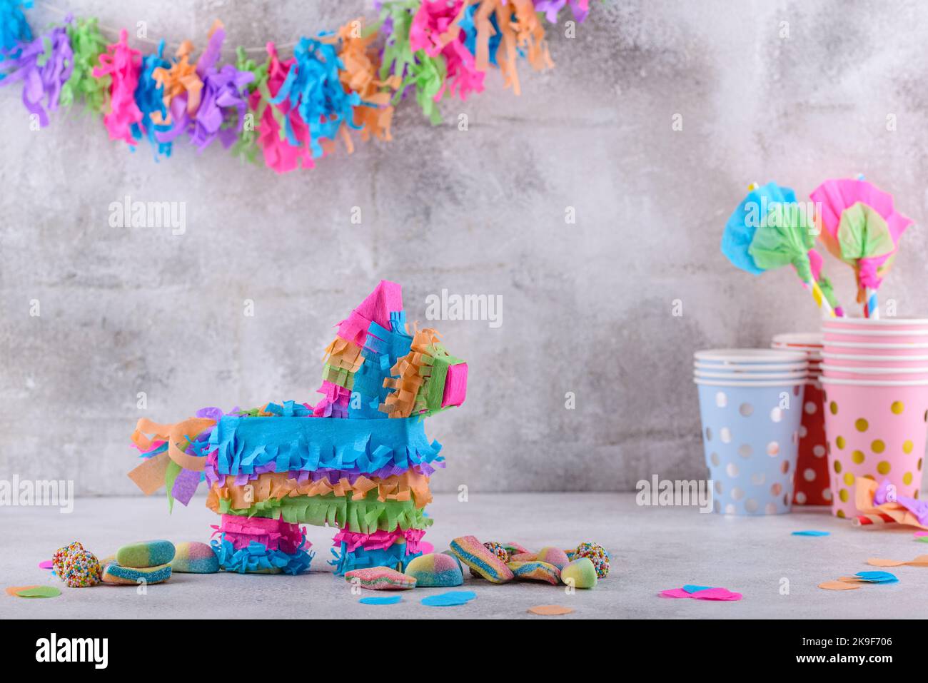Traditional Mexican pinata in shape of donkey Stock Photo - Alamy
