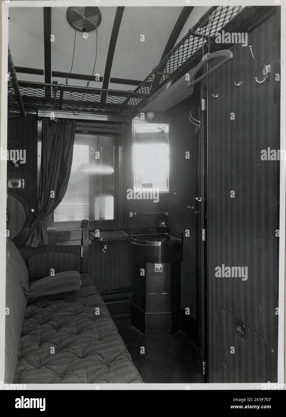 Interior of 1st and 2nd class sleeping compartment. State Railways, SJ ...