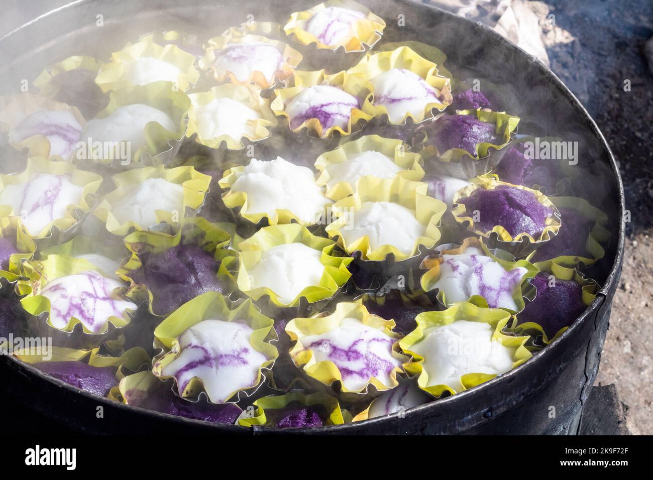 Native steamed rice cake in Cebu, Philippines Stock Photo - Alamy