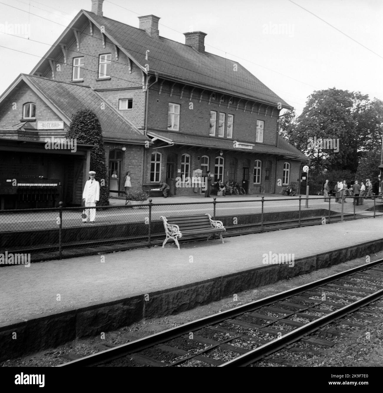 Rotebro Railway Station Stock Photo - Alamy