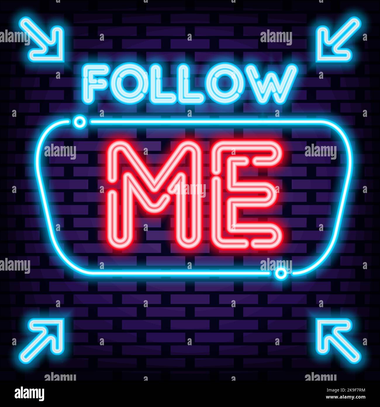 Quote glowing neon sign on hi-res stock photography and images - Alamy