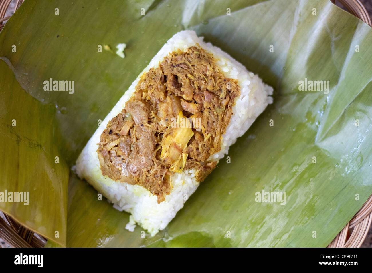 Popular Filipino food called pater which is rice topped with meat and ...