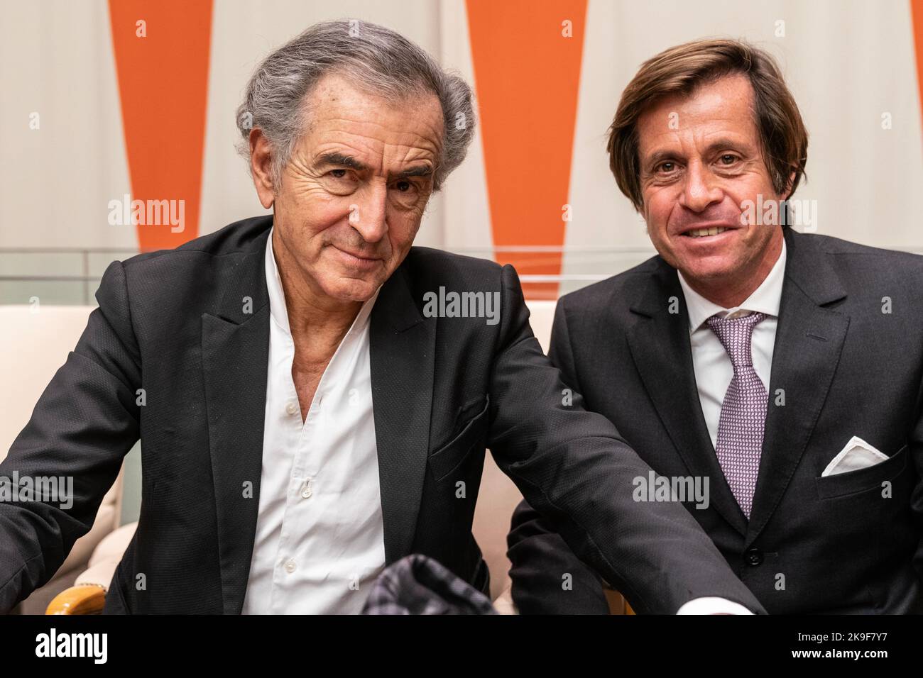 French intellectual Bernard-Henry Levy and Ambassador Nicholas De ...