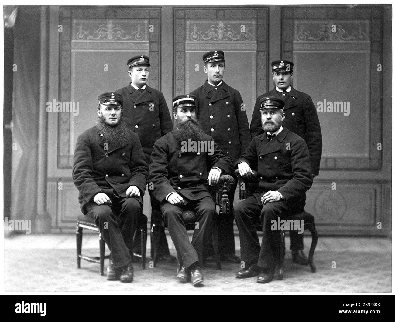 Group photo at the staff at Krylbo station Stock Photo - Alamy