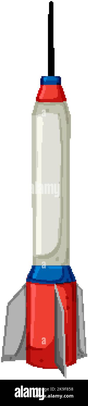 science rocket toy cartoon vector illustration Stock Vector Image & Art ...