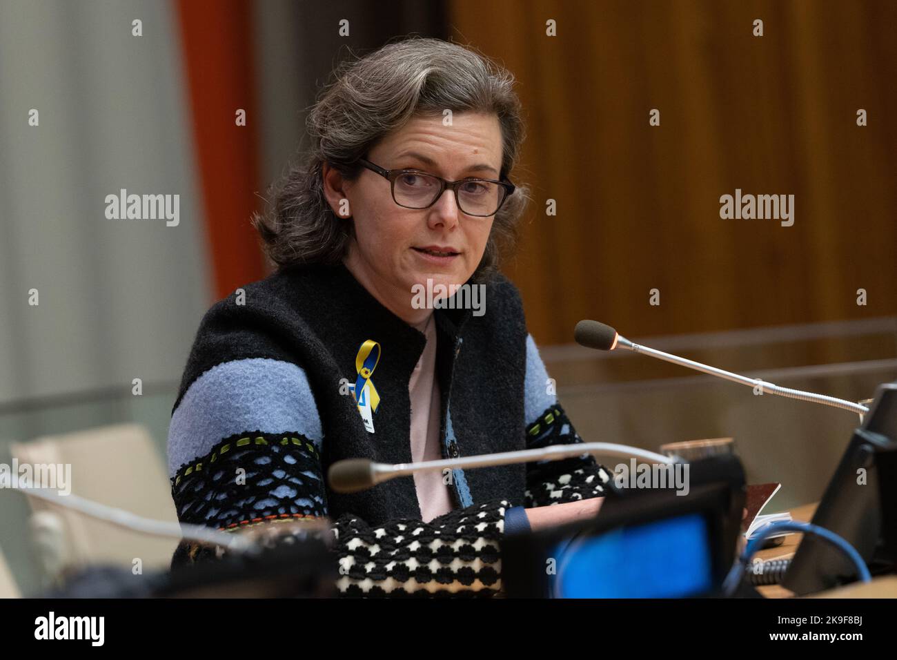 Dora Chomiak moderates panel after French intellectual Bernard-Henry ...