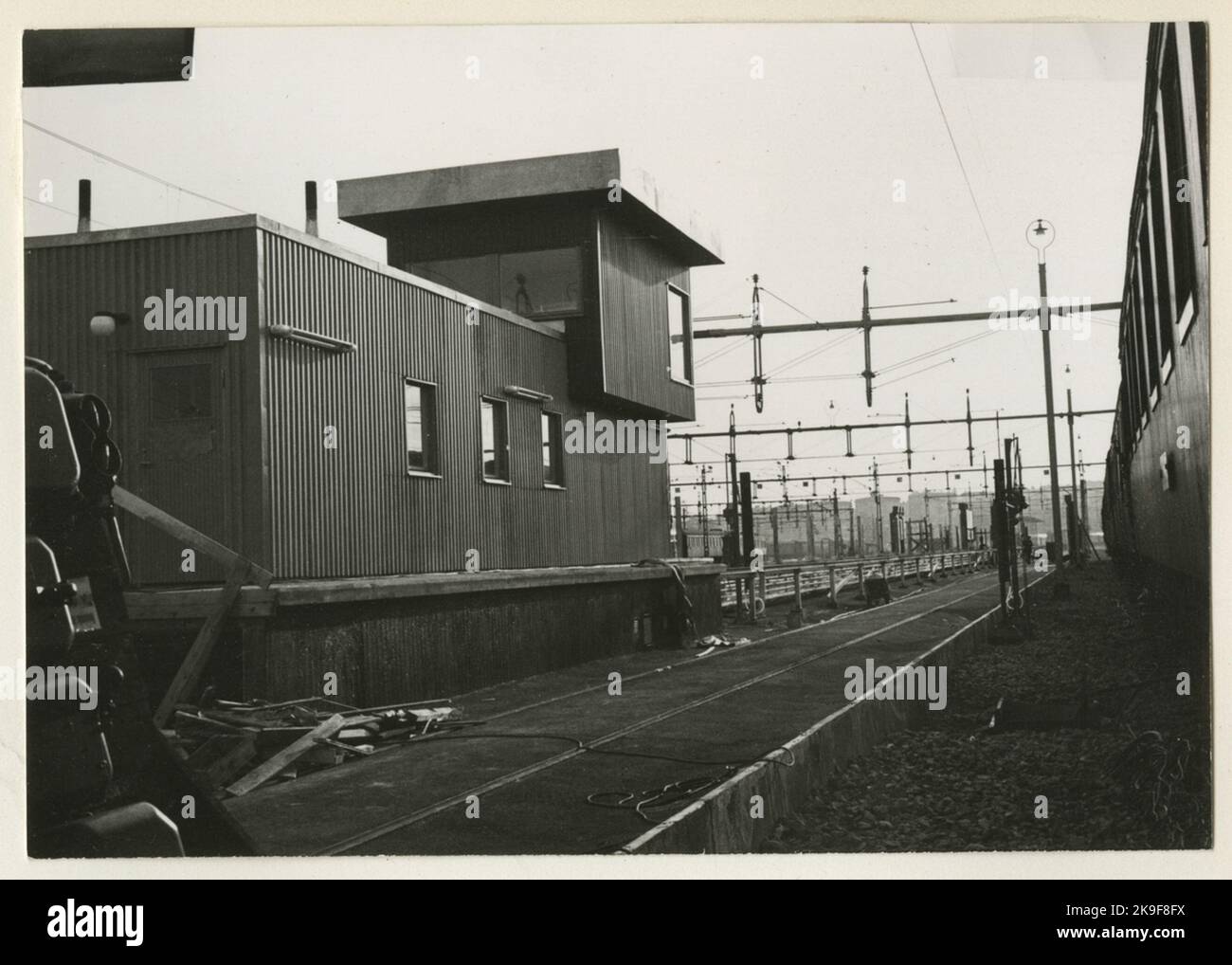 Washing facility at Hagalund carriage station Stock Photo - Alamy