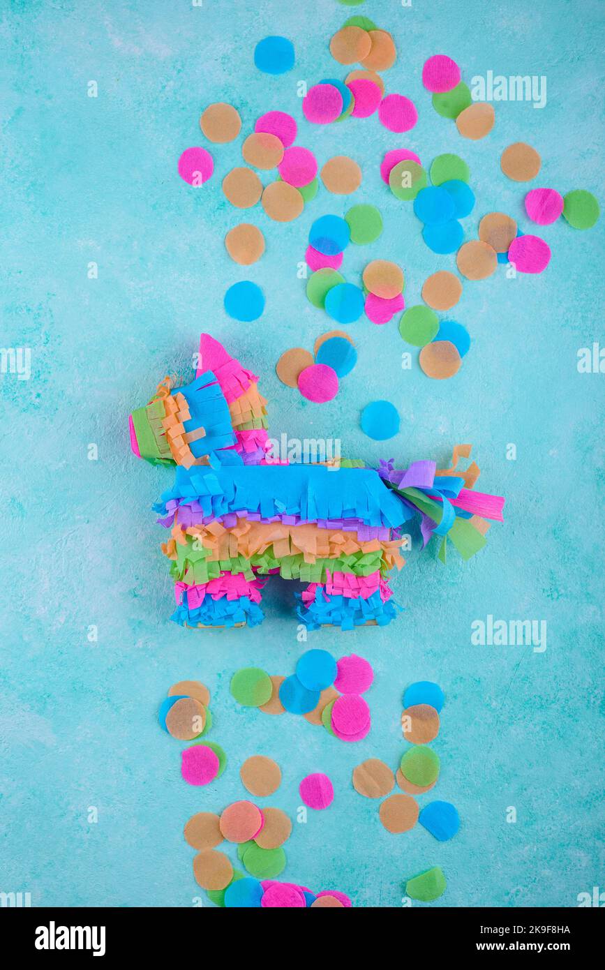 Traditional Mexican pinata in shape of donkey Stock Photo - Alamy