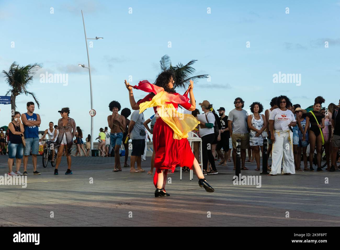 Salvador, Bahia, Brazil - October 22, 2022: A dancer performing street ...