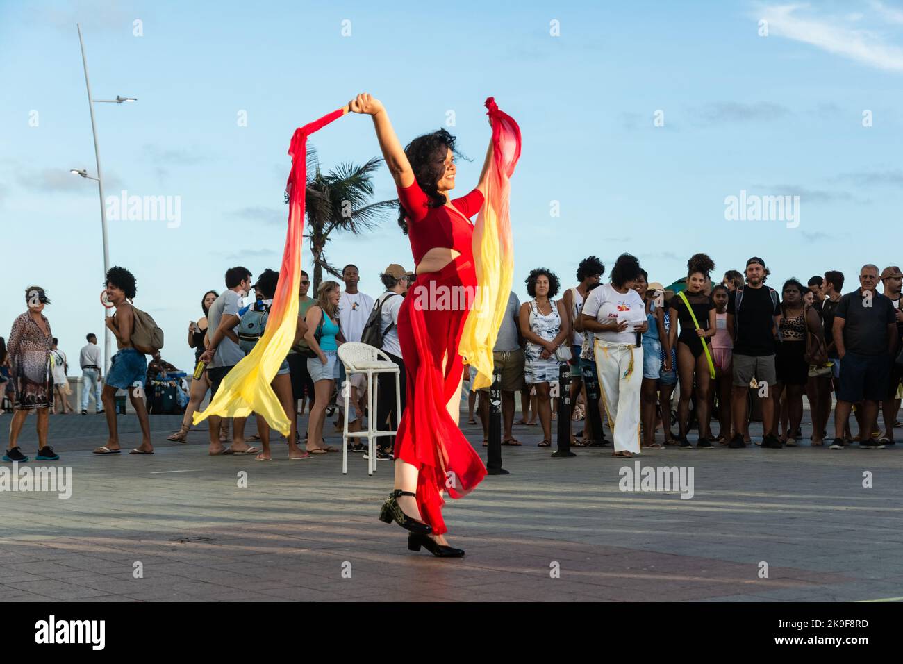 Salvador, Bahia, Brazil - October 22, 2022: A dancer performing street ...