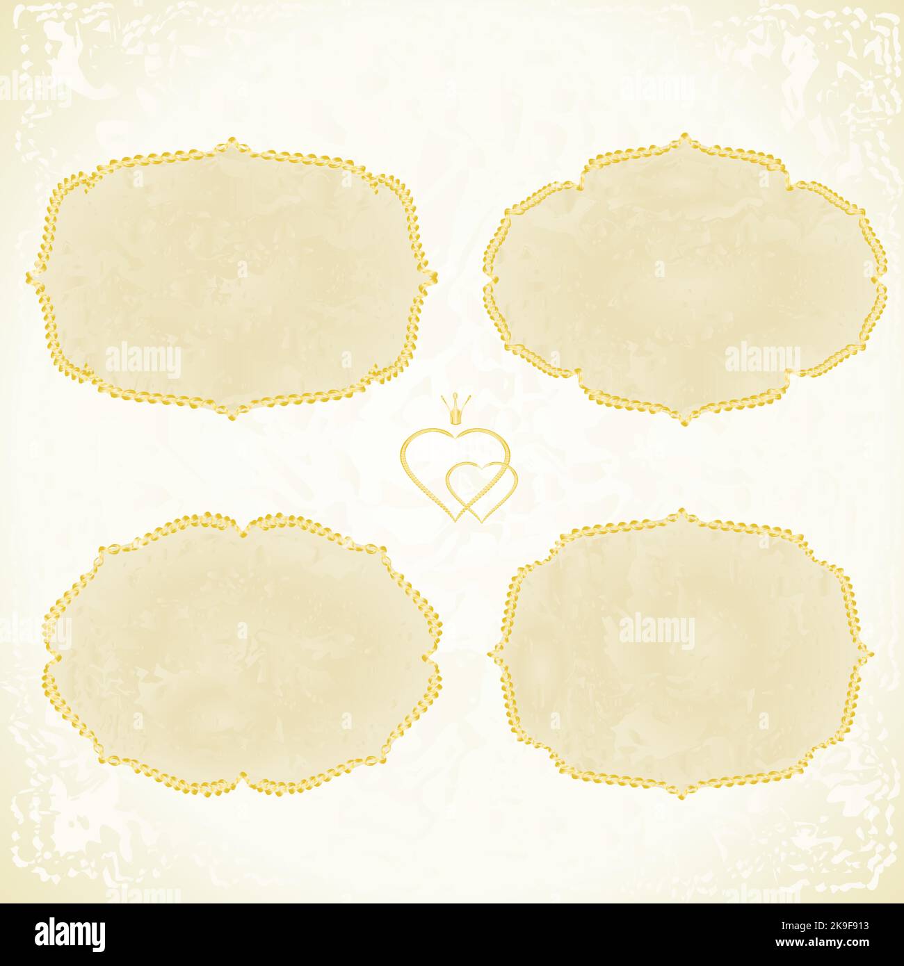 Label frame festive background vintage set first vector illustration ...
