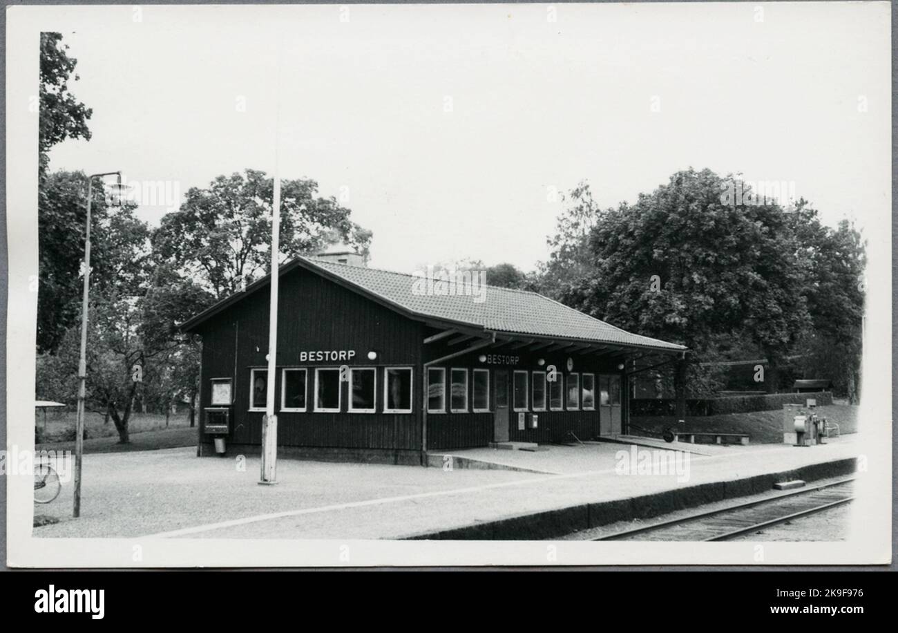 The station in Bestorp Stock Photo - Alamy