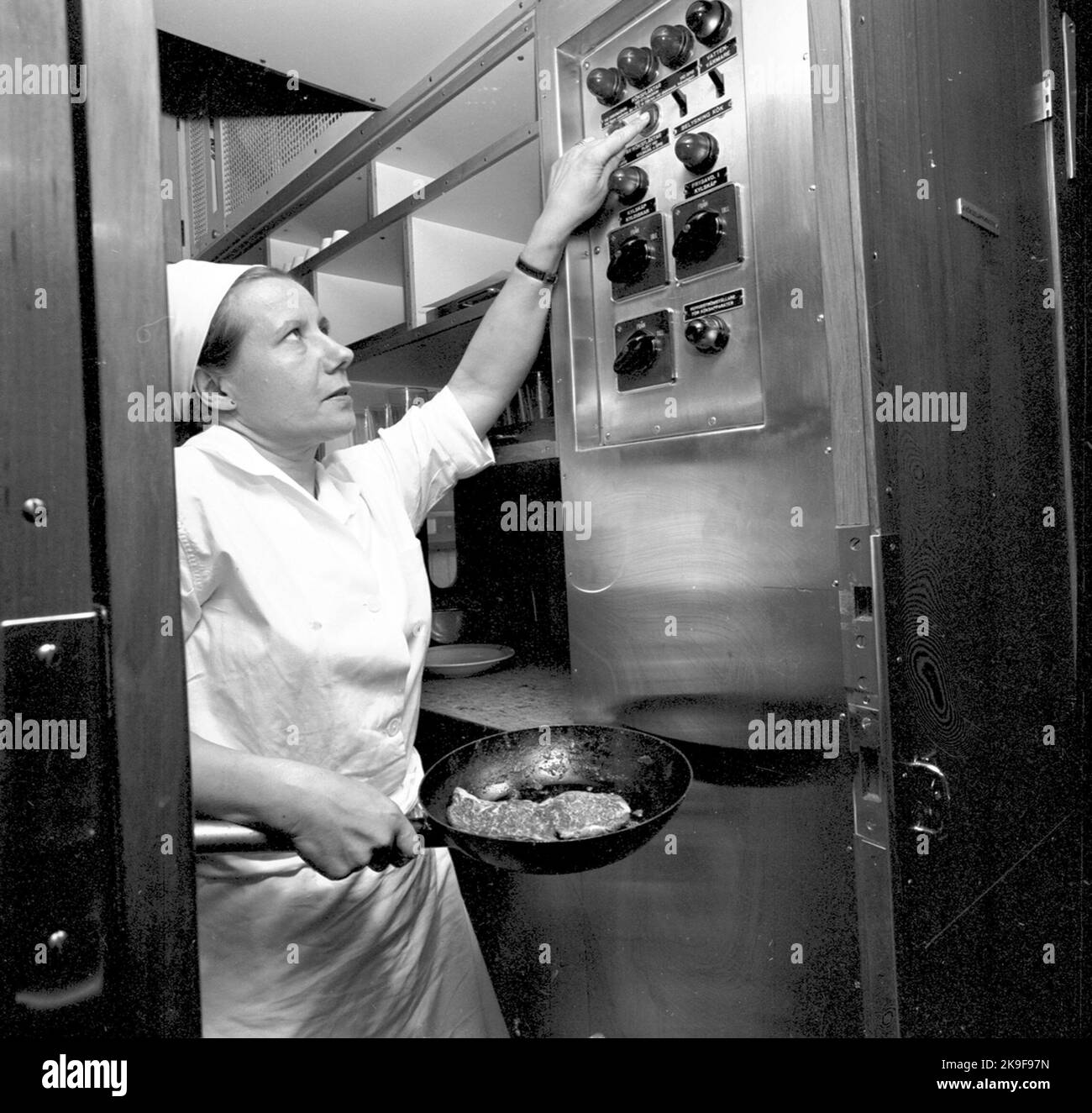State Railways, SJ RB02, Buffet's car, kitchenette Stock Photo - Alamy