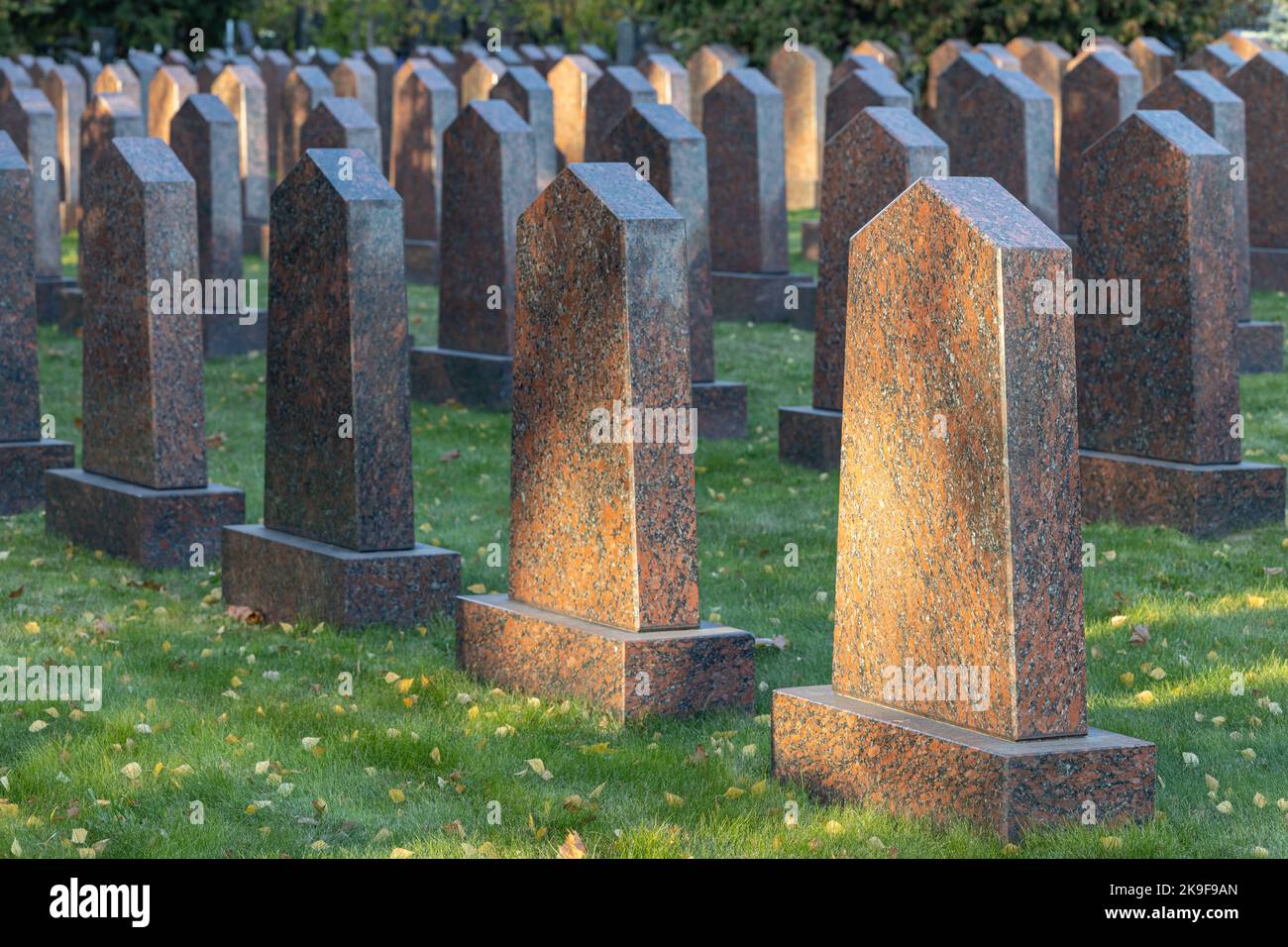 empty stone tombstone in a military cemetery. High quality photo Stock ...