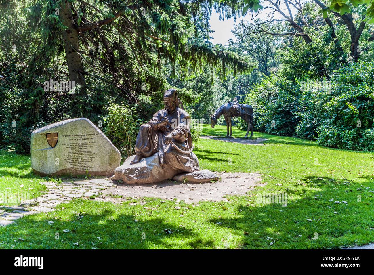 Vienna, Austria - July 21, 2009: famous Cossack memorial in ...