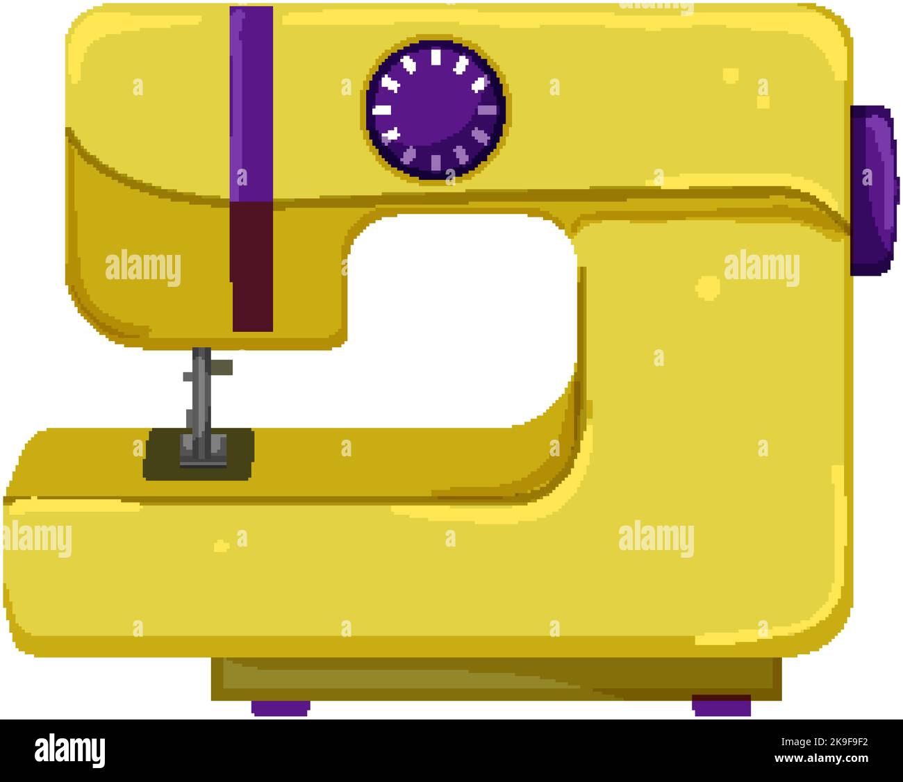 Fabric Sew Machine Cartoon Vector Illustration Stock Vector Image And Art