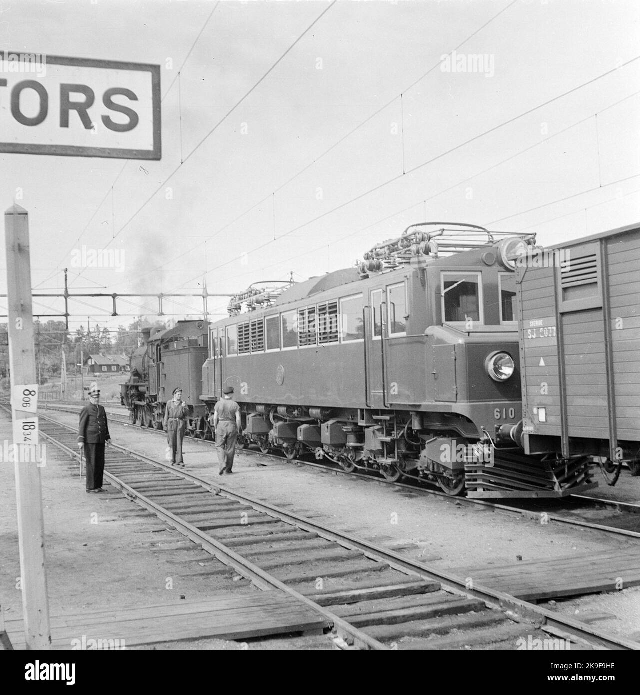 The State Railways, SJ M 610 1088, connected to Fagersta Centrals ...