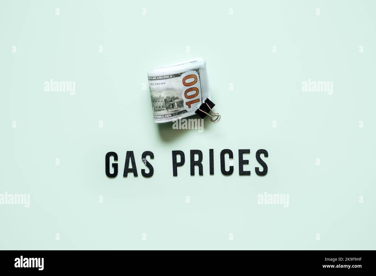 Gas prices, Energy crisis concept. Gasoline prices rising. Stack of ...