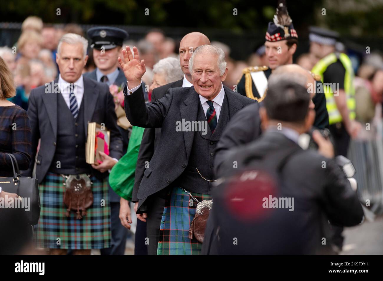 King Charles III and Queen Consort Camilla visit Dunfermline City ...