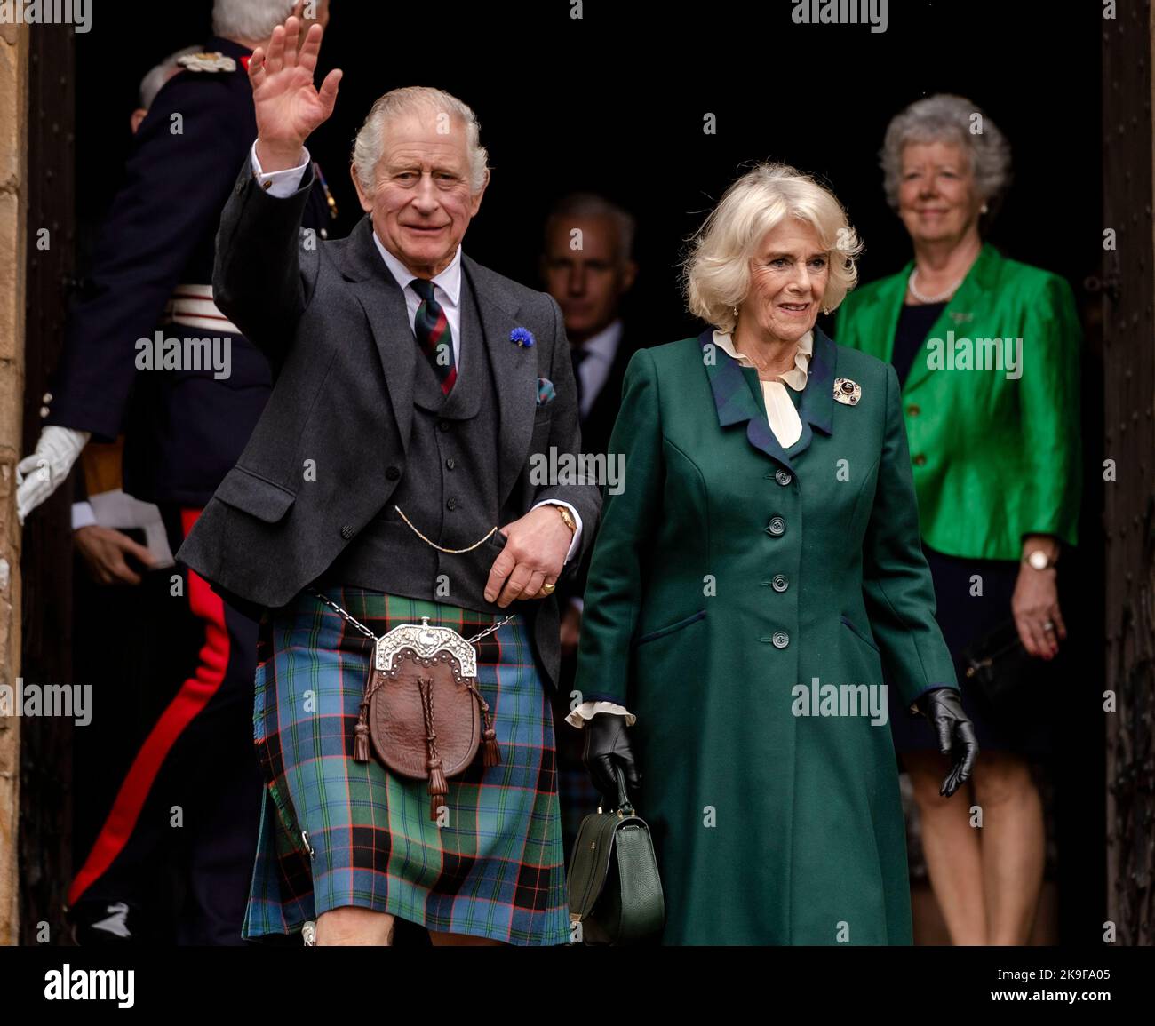 King Charles III and Queen Consort Camilla visit Dunfermline City ...