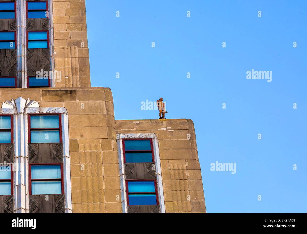 NEW YORK, USA – JULY 11, 2010: Facade of Empire State Building in the ...