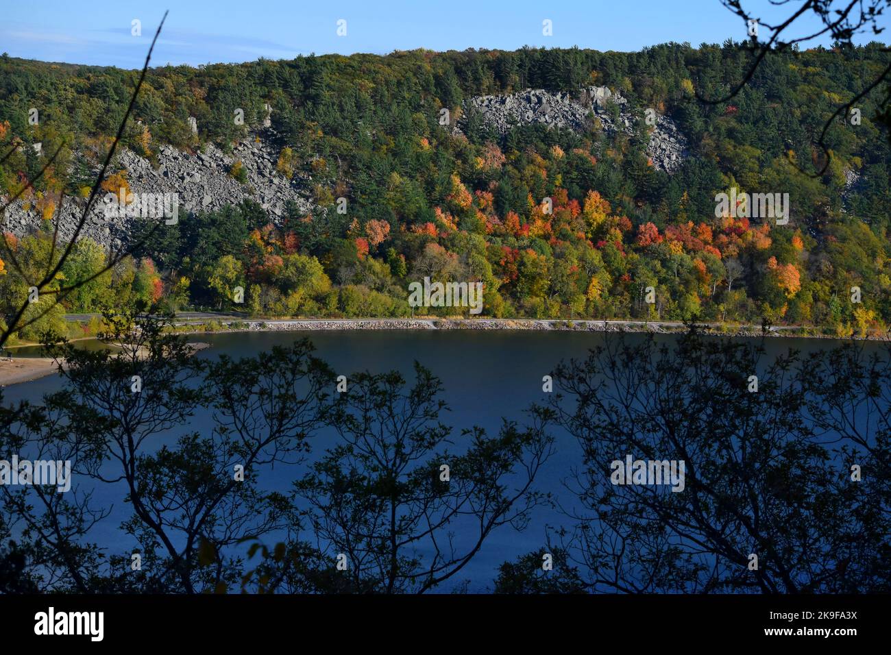 An Autumn Afternoon at Devil's Lake State Park near Baraboo, WI Stock ...