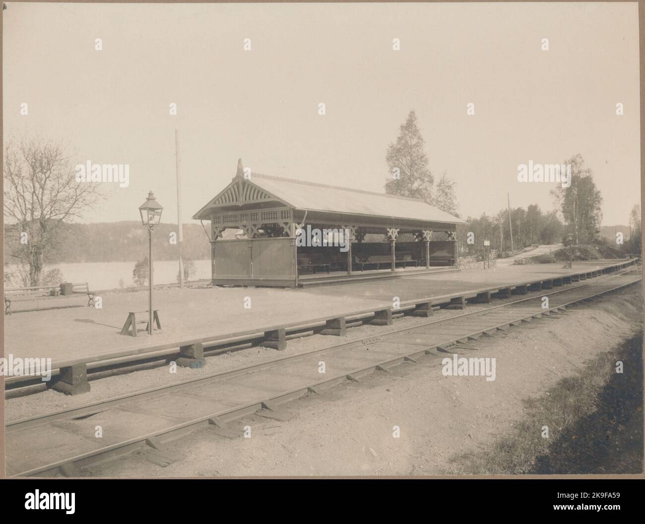 Öresjö arrest. Borås-Herrljunga Railway, BHJ. Borås-Sjöbo-Öresjö ...