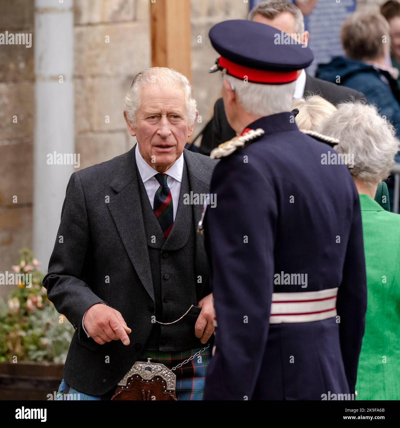 King Charles III and Queen Consort Camilla visit Dunfermline City ...