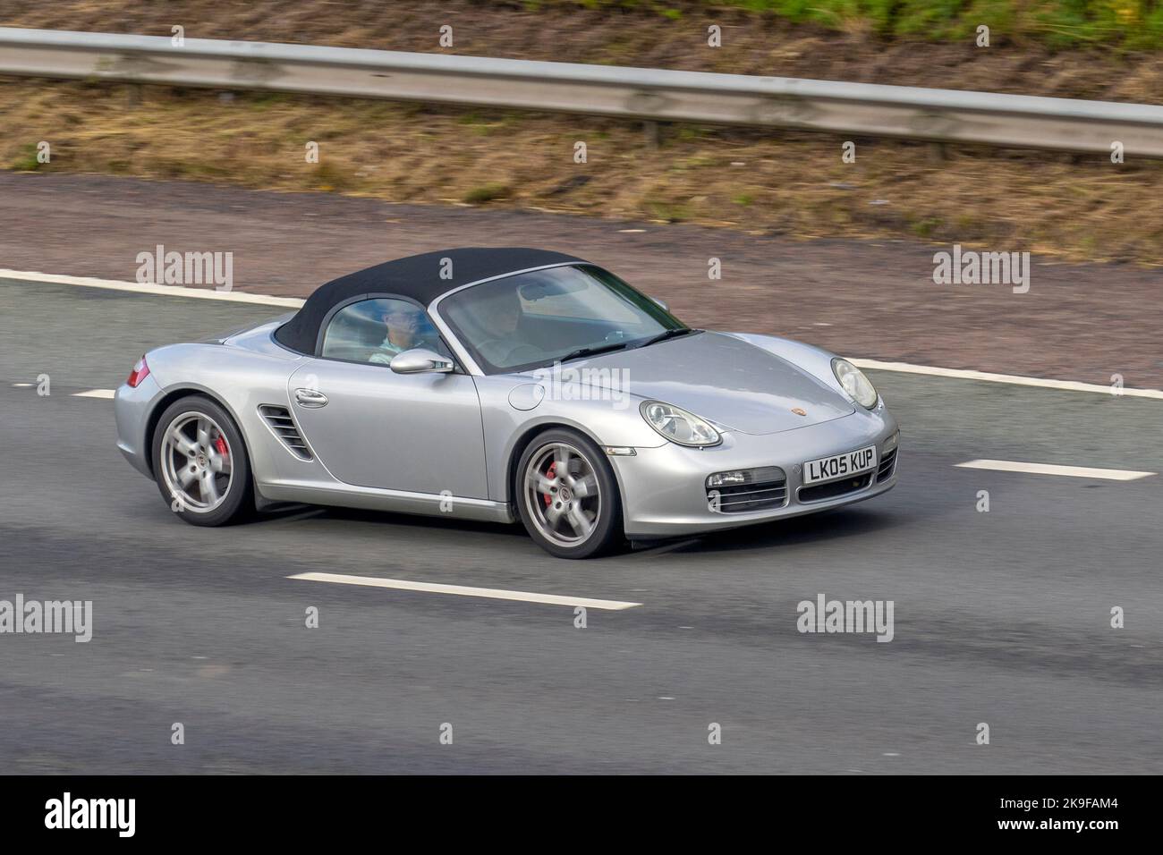 2005 silver PORSCHE BOXSTER S Roadster 3178cc convertible, travelling ...