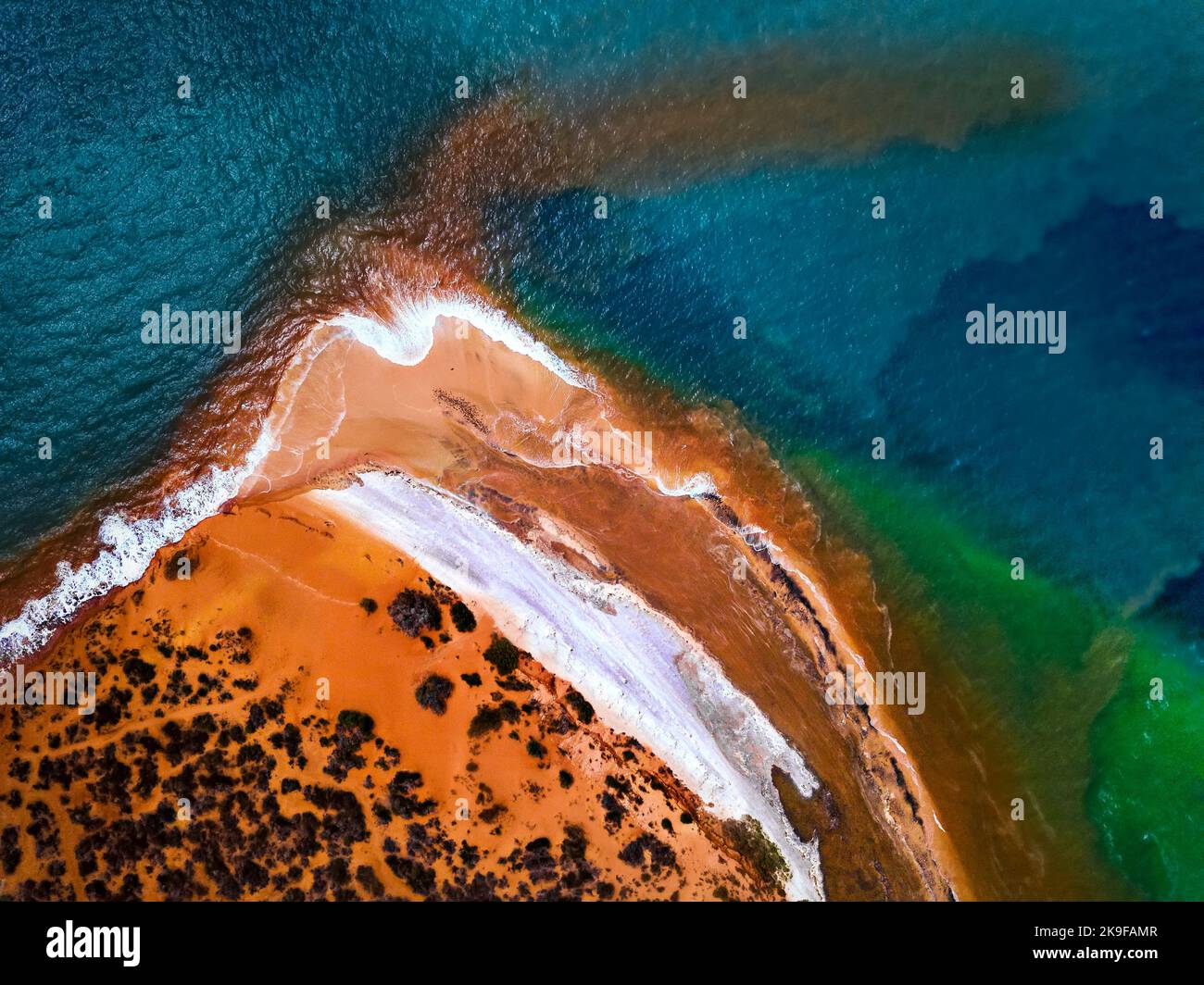Cape Peron, Francois Peron National Park, Western Australia. Aerial ...