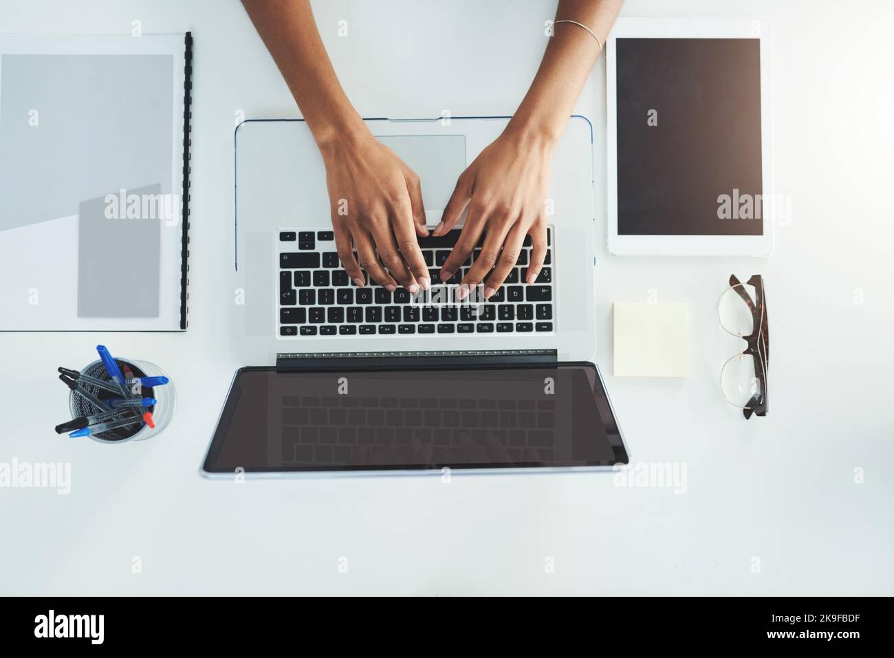 Technology that gives you a helping hand everyday. High angle shot of ...