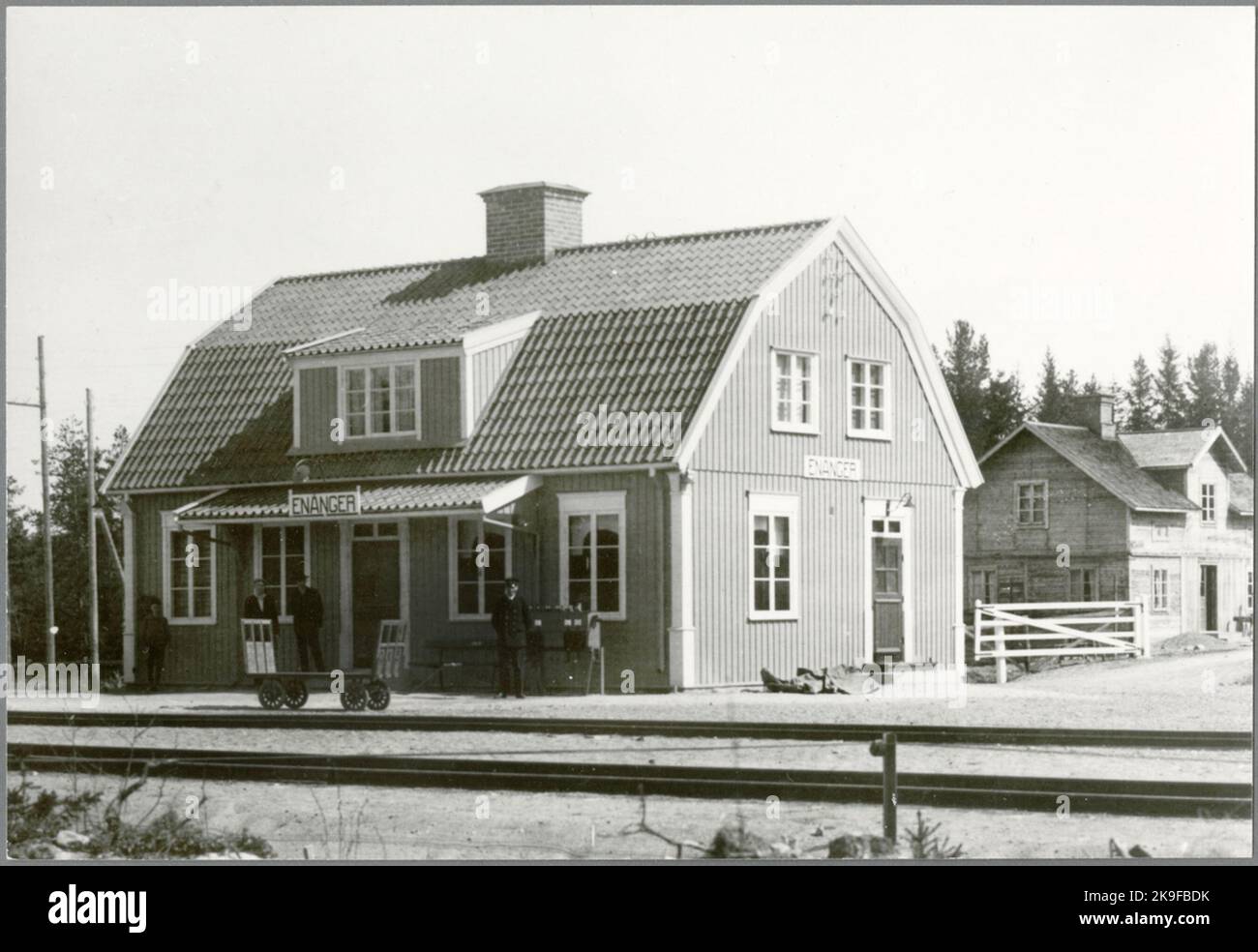Enångers Railway Station Stock Photo - Alamy