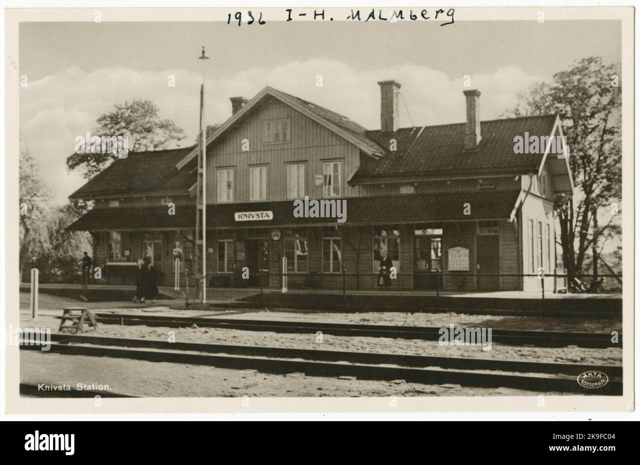 Knivsta railway station Stock Photo - Alamy