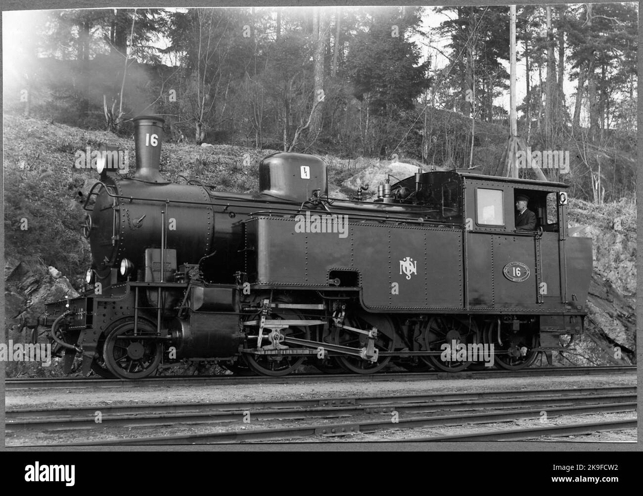 Steam locomotive, northern Östergötlands Railways, pleasure locomotive ...