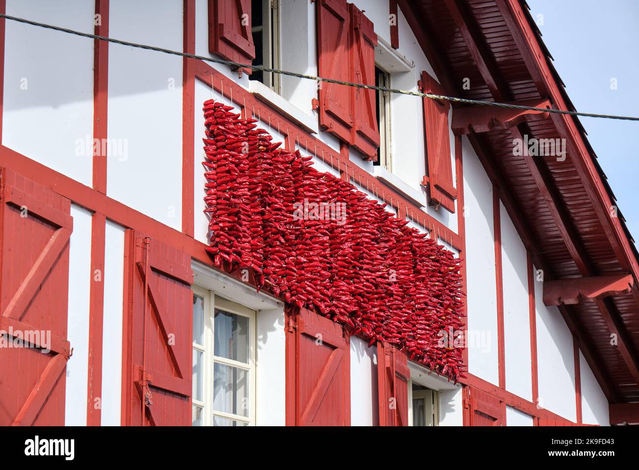 Annual Espelette pepper festival in France Stock Photo - Alamy
