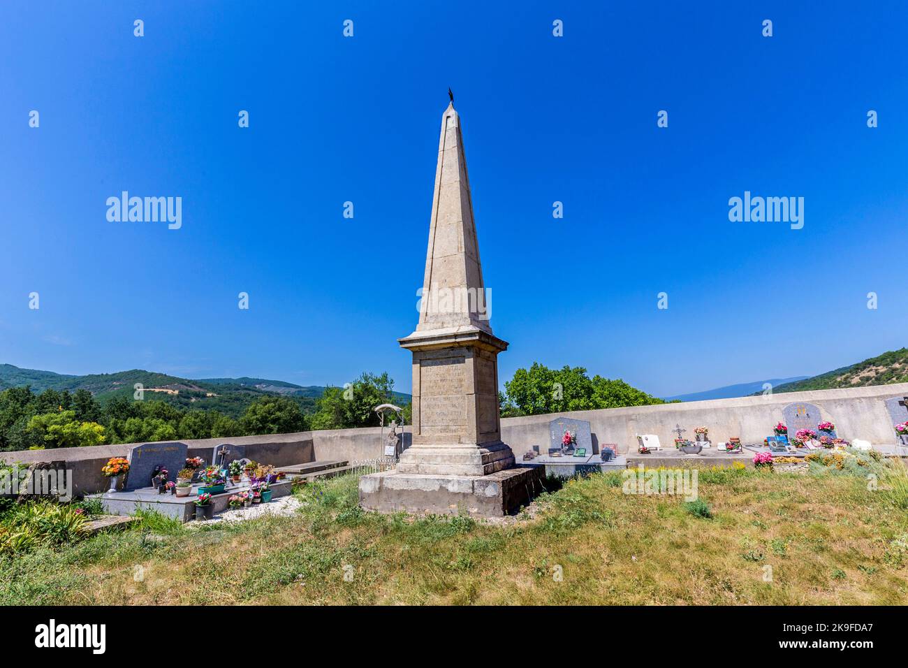 MIRABEAU, FRANCE -JULY 21, 2015: the chapelle Saint Christol in ...