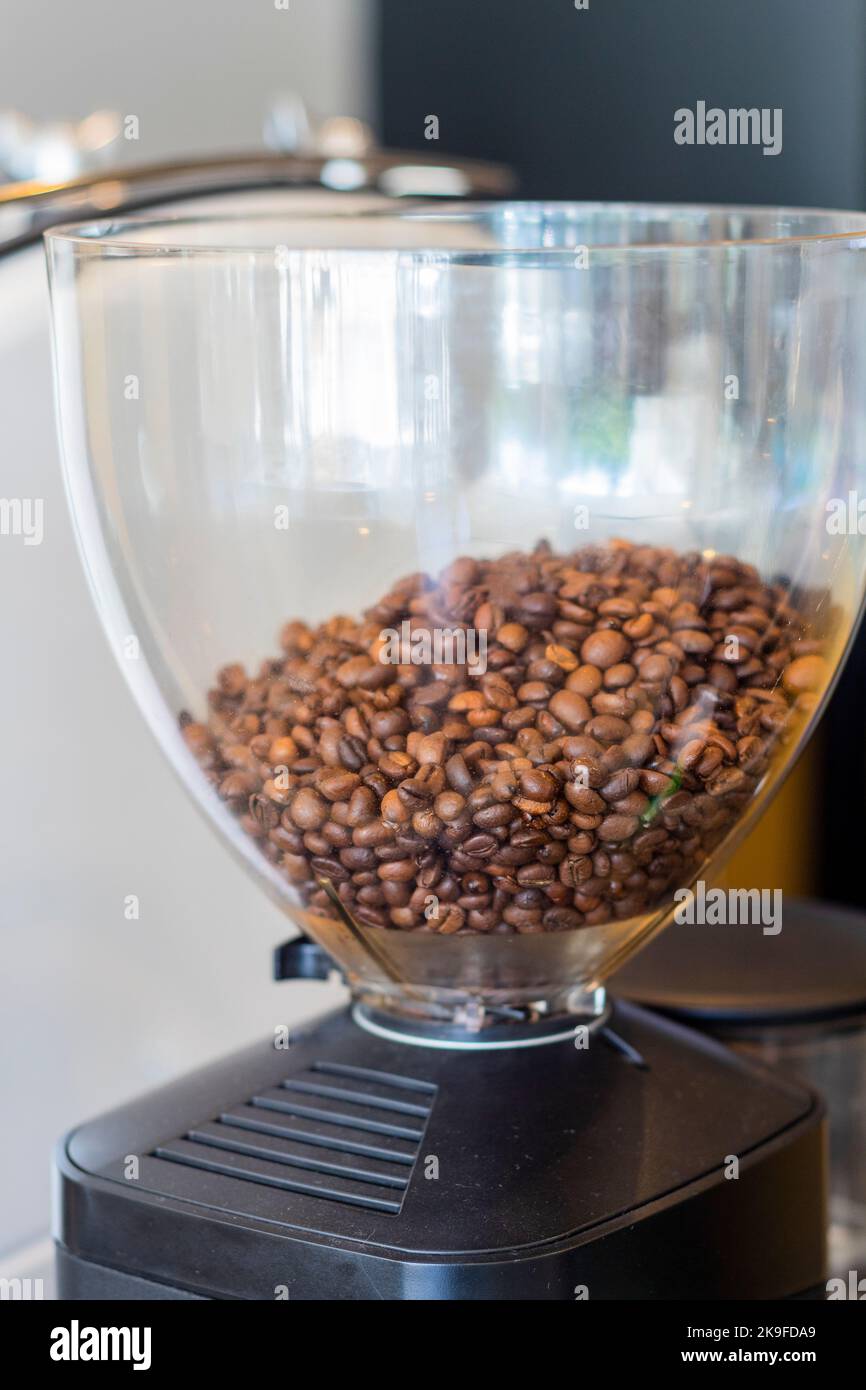 Roasted coffee beans at a local cafe in Cebu City, Philippines Stock ...