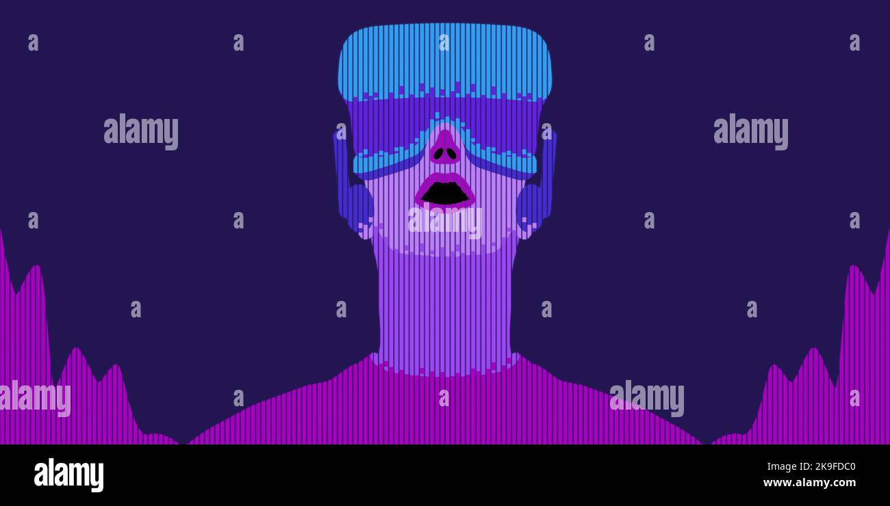 Column looks like human head Stock Vector Images - Alamy