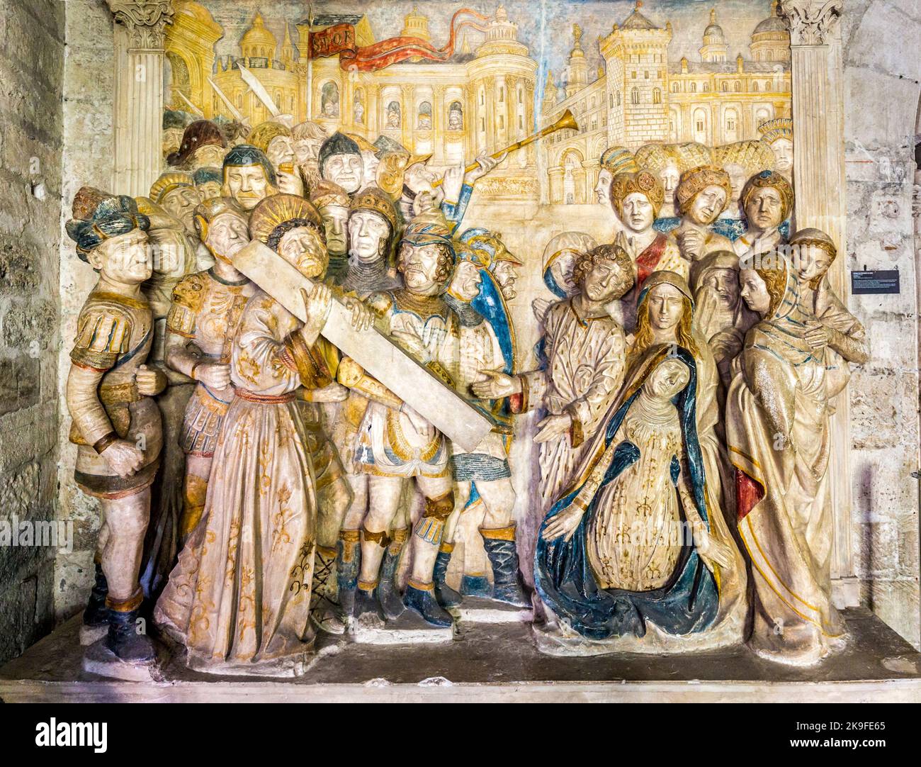 AVIGNON, FRANCE - DEC 9, 2015: Inside the north Sacristy of the popes ...