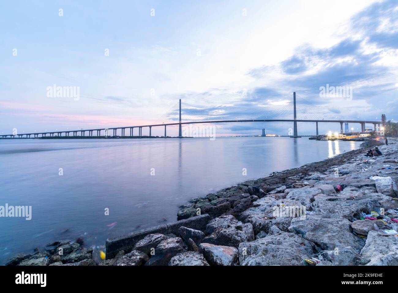 The Cebu-Cordova Link Expressway across the Mactan Channel in Cebu ...