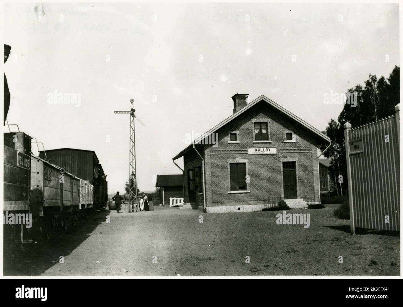 Station opened in 1897. Stationshuset, one -story, plastered, was ...