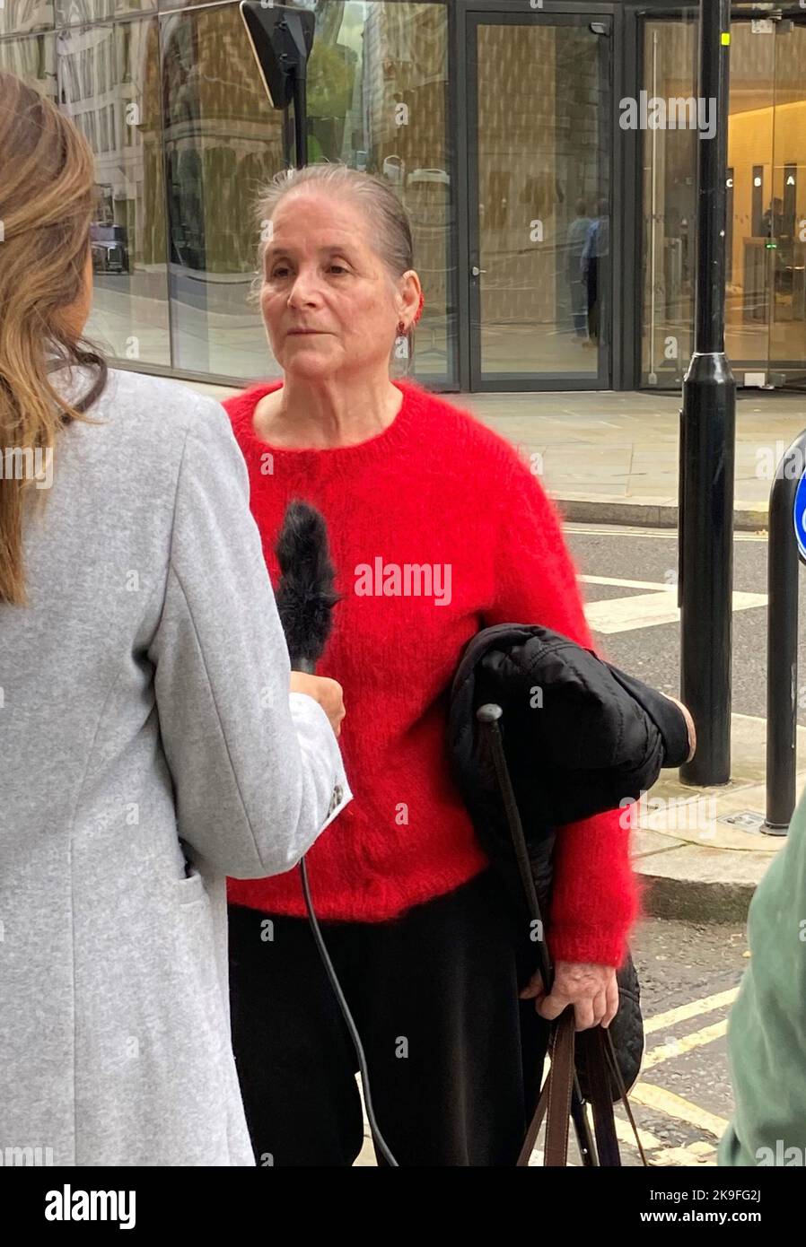 Hillary Collard, mother of Jemma Mitchell, outside the Old Bailey ...